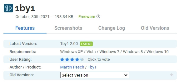 1by1 무료 다운로드