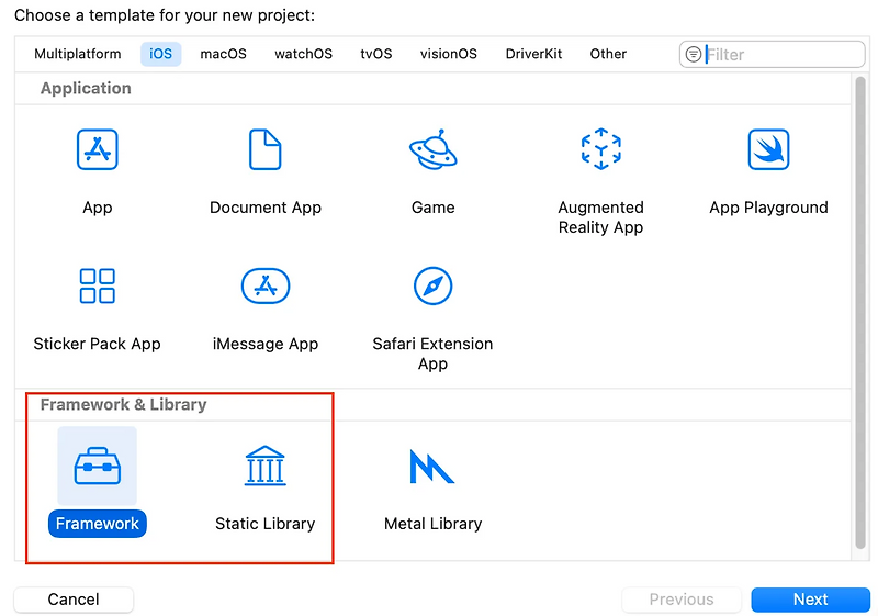 [Xcode] Library vs Framework - Multiple Project로 모듈화 공부하기 1편 — 컴공 학부생의 공부 일기
