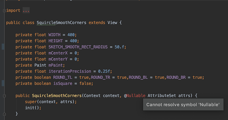 [Android] Cannot resolve symbol 'Nullable' :: koucop의 개발탐방기