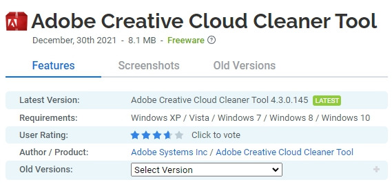 Adobe Creative Cloud Cleaner Tool 무료 다운로드