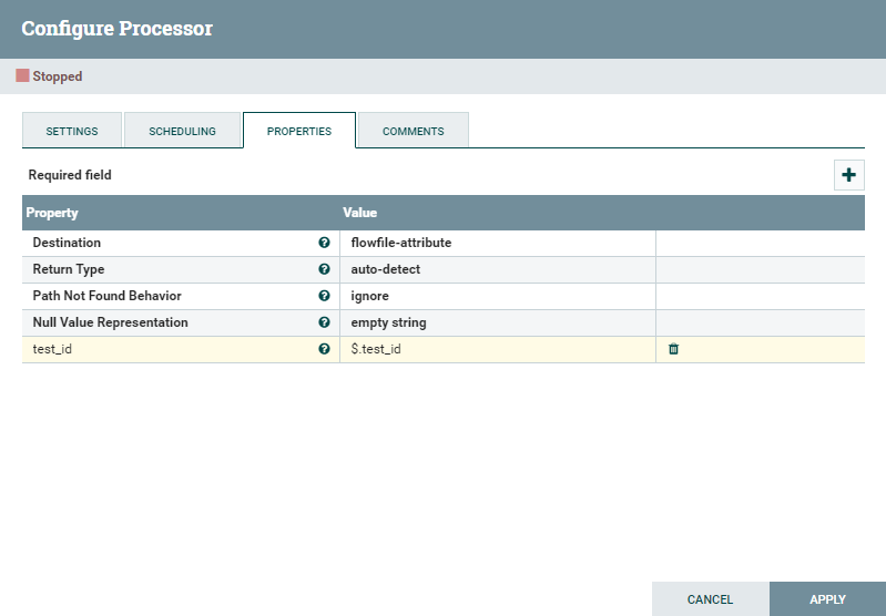Nifi Json 데이터 파싱, 기록 Processor (EvaluateJsonPath)