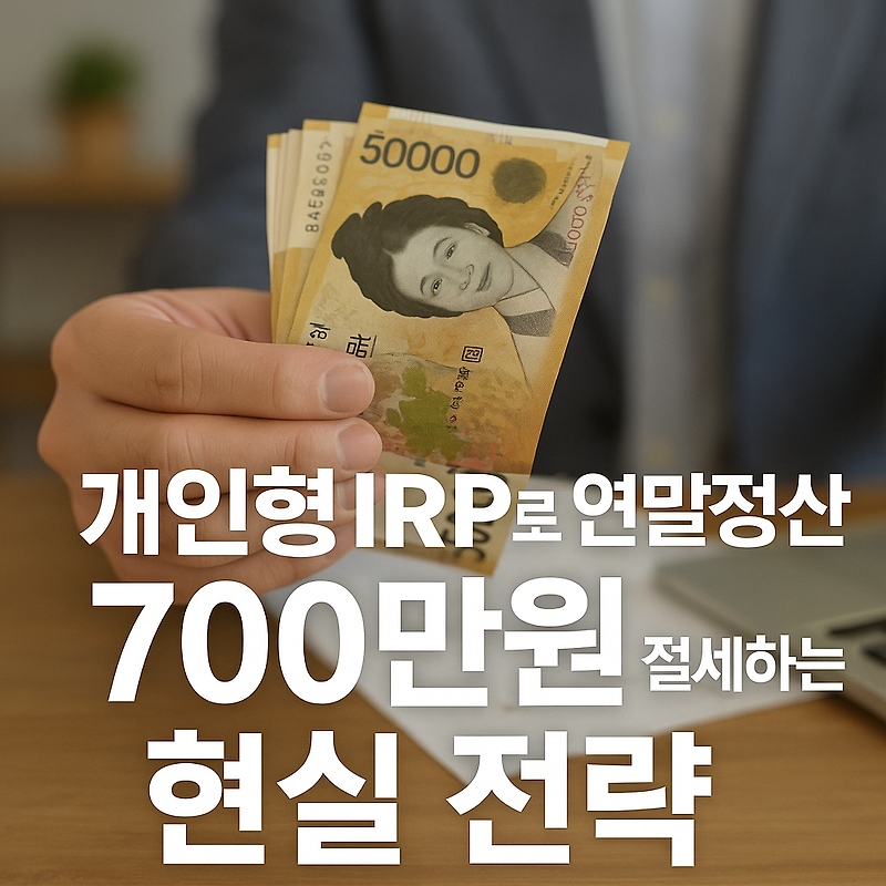 💸 퇴직연금, 개인형 IRP로 연말정산 700만원 절세하는 현실 전략