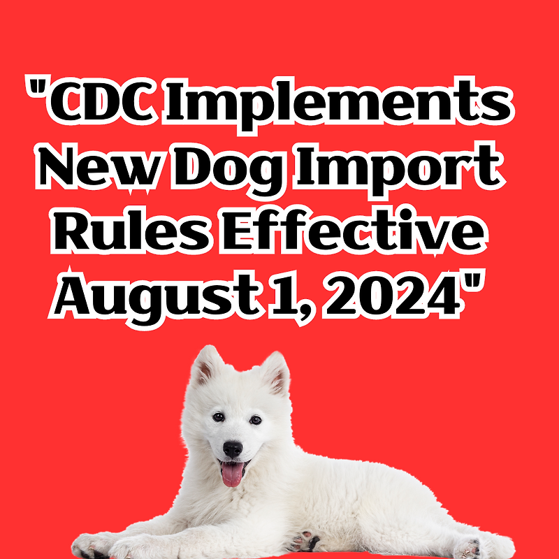 펫트레블코드_PTCODE 전세계동물운송 강아지검역 고양이검역 강아지출국 :: "CDC Implements New Dog ...
