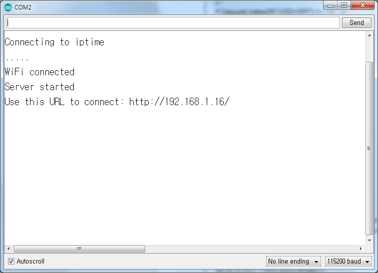 NodeMCU를 사용하여 “HELLO WORLD!” 웹에 출력하기