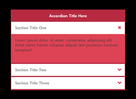 React Accordion Box(아코디언)