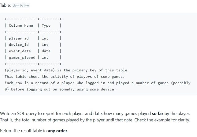 leetcode - 534. Game Play Analysis III :: Jerry's Study Station