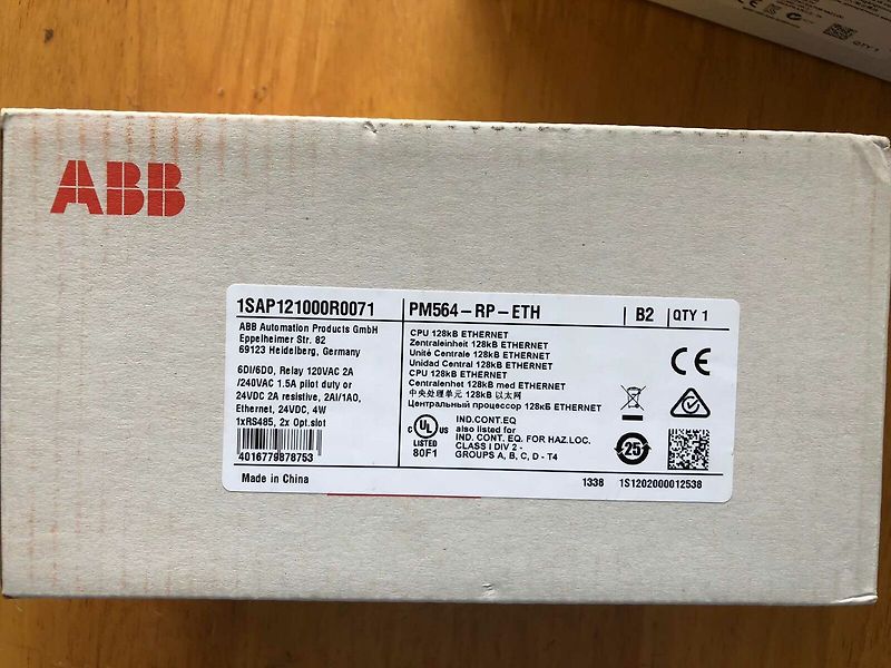 [수입판매] ABB Modules PM564-RP-ETH 1SAP121000R0071 모듈