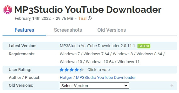 MP3Studio YouTube Downloader 무료 다운로드
