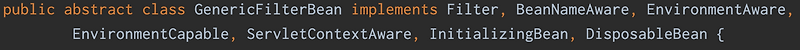 GenericFilterBean, OncePerReqeustFilter란