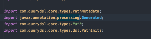 QueryDSL QClass 프로젝트 실행 단계에서 Generated 에러