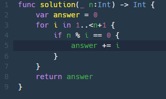 코딩테스트 Level.1 나머지가 1이 되는 수 찾기 Swift
