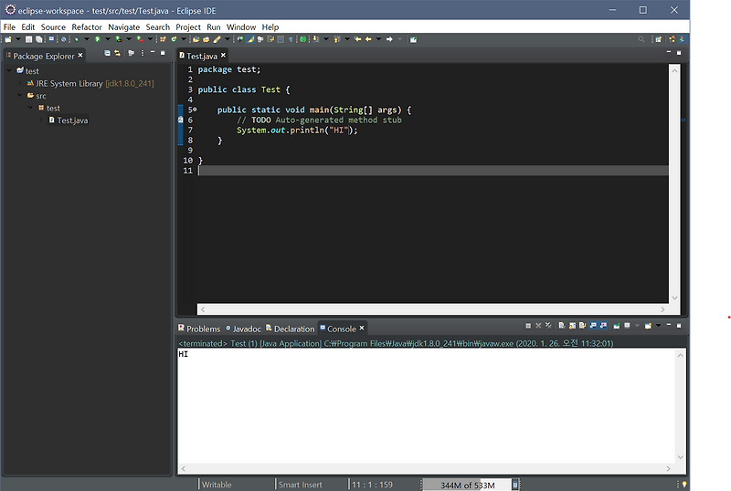 [Eclipse] 테마 변경 (Windows) :: Dev Log Island
