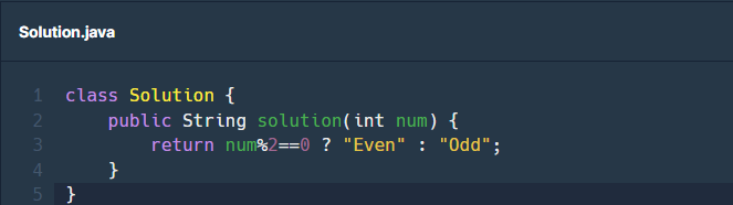 [프로그래머스] Lv.1 짝수와 홀수(Java) :: hwannee.dev