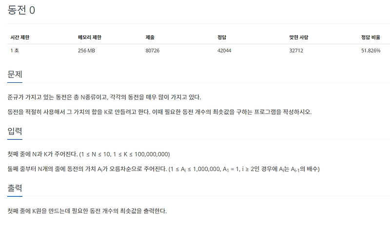 자료구조[Greedy]_백준_11047