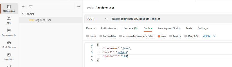 2. Node.js Social Media REST API :: Studying Coding