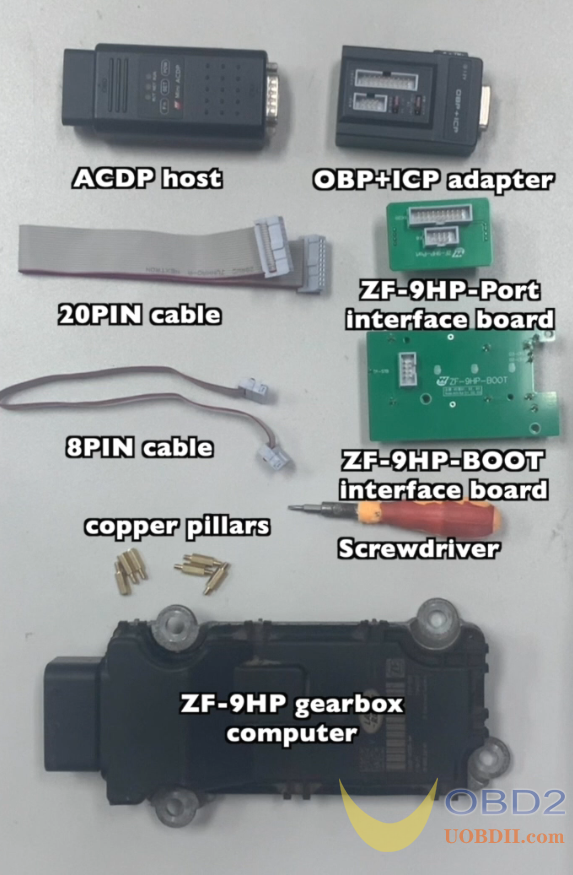 Yanhua Mini ACDP ZF-9HP 변속기 클론