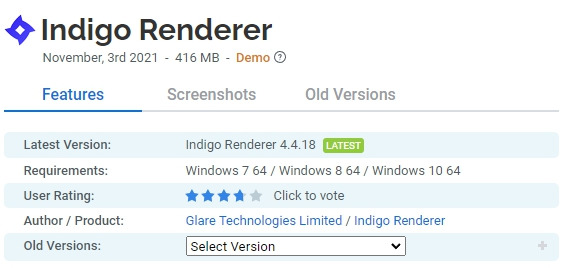 Indigo Renderer 무료 다운로드