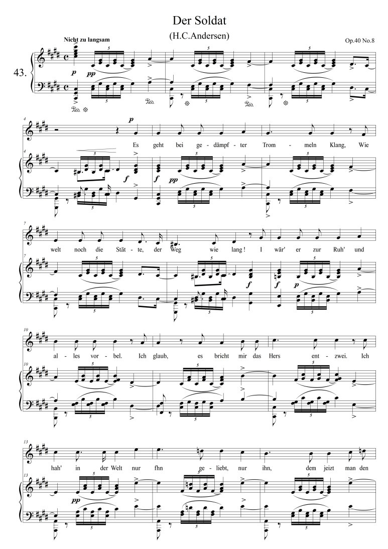 Schumann "Der Soldat"