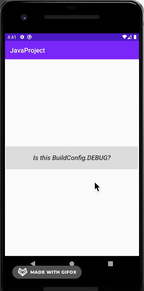 [Java] BuildConfig