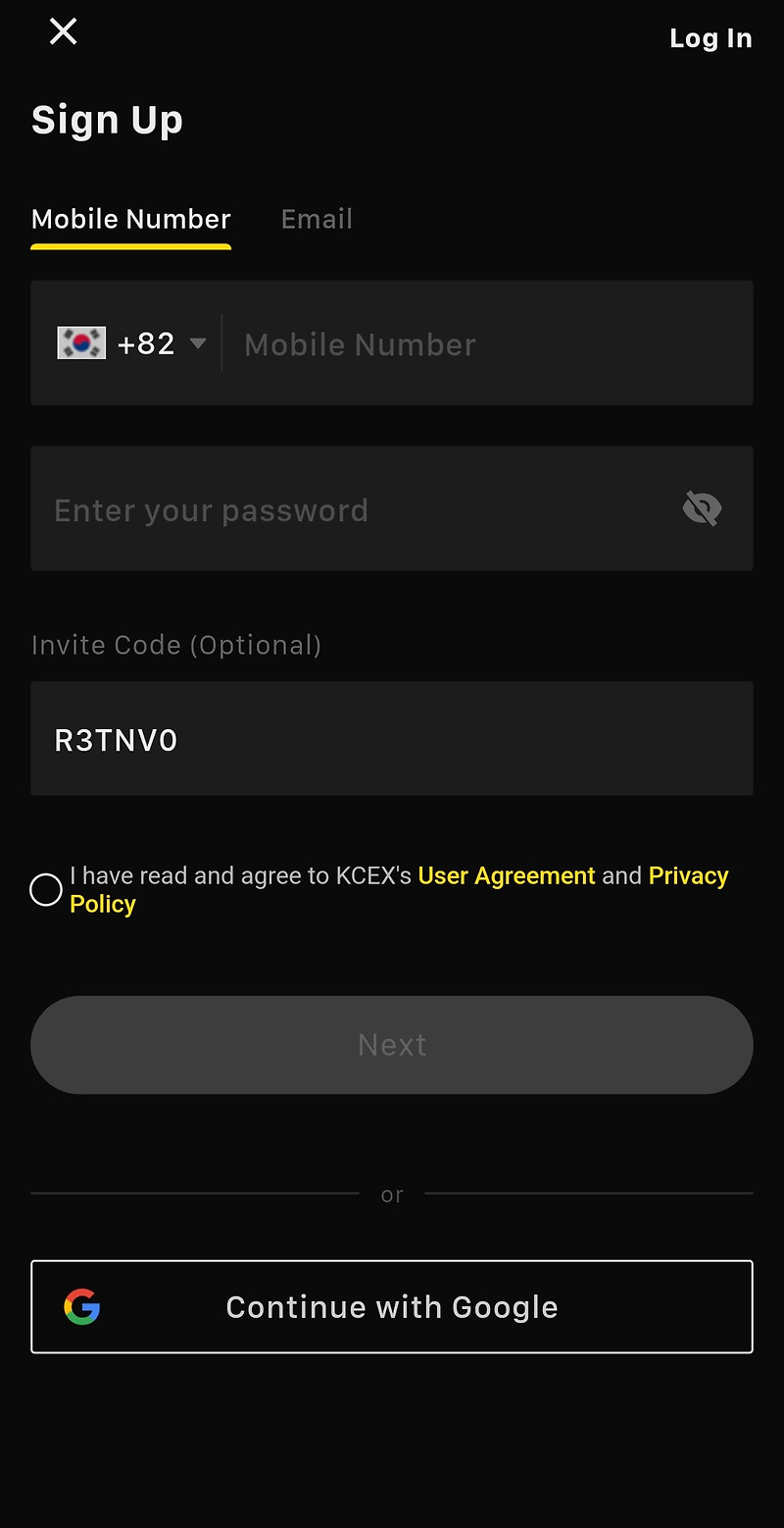 If you sign up for Kcex, the prize money is $120?