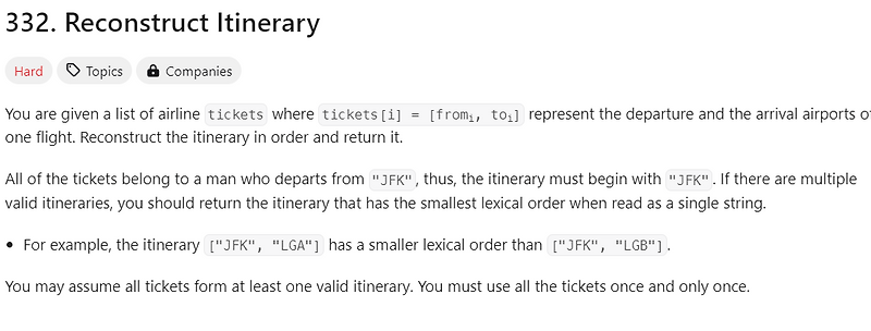 [자바 알고리즘 인터뷰] 12장 그래프 (7) 일정 재구성