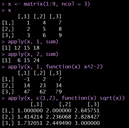 apply 계열 사용하기(apply, lapply, sapply, tapply) :: 오늘 할 일: 끝내주게 숨쉬기