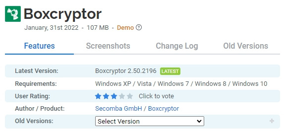 Boxcryptor 무료 다운로드