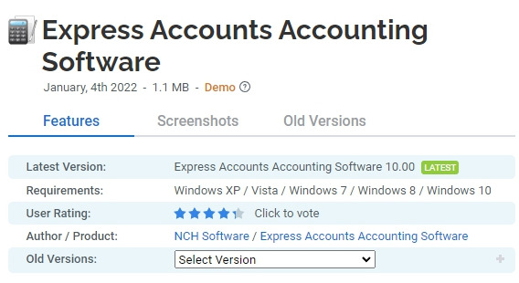 Express Accounts Accounting Software 무료 다운로드