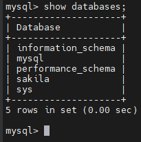 sakila databases 설치해보기