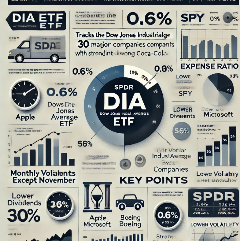 🚀 DIA ETF 완벽 분석: 다우지수에 투자하는 월배당 ETF (feat. DIA vs SPY vs QQQ)