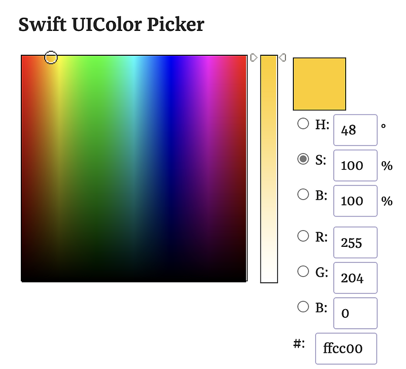 [iOS/Swift] UIColor 변환 사이트, RGB, Hex Color 색상 값을 Swift 코드로 변환