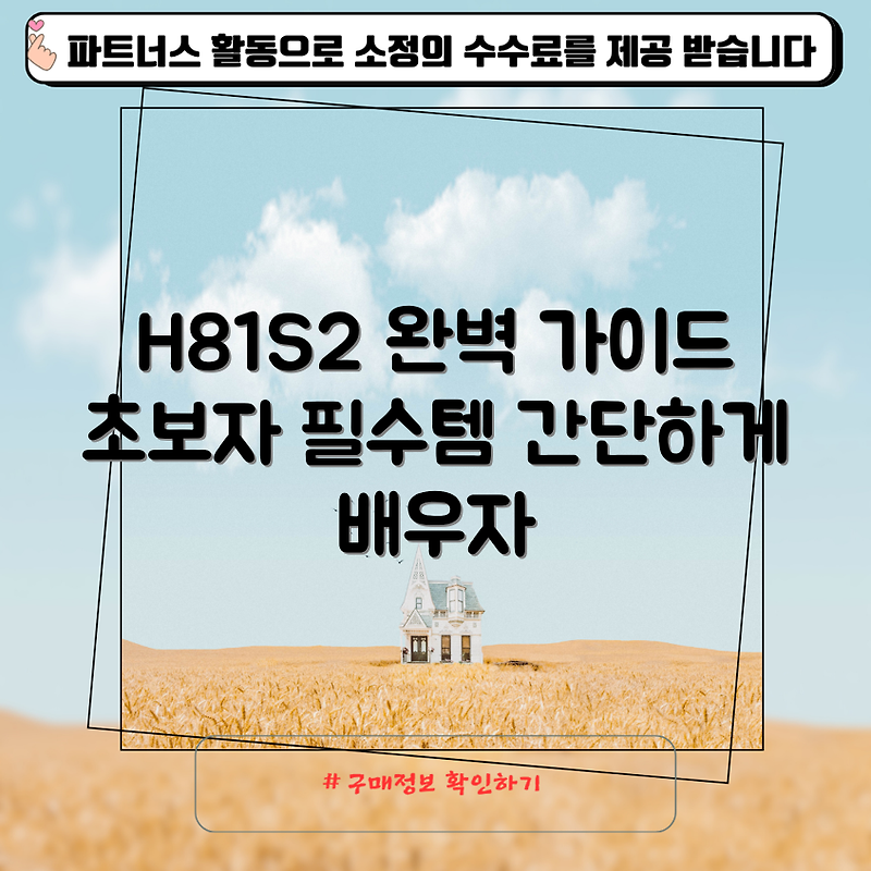 초보자도 쉽게 이해하는 H81S2 추천