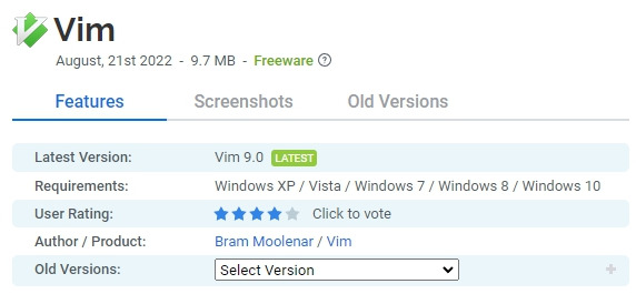 Vim 무료 다운로드