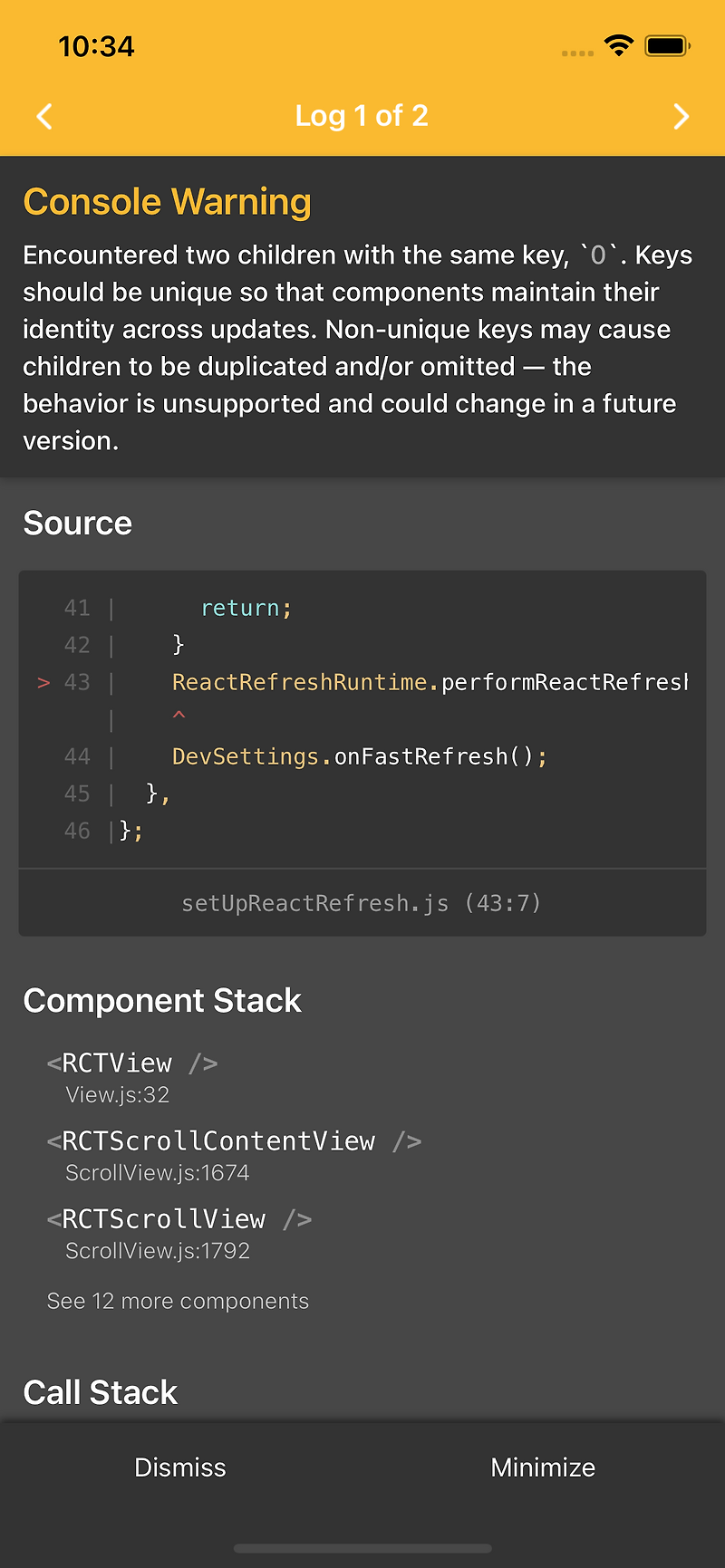 21.12.28 Encountered two children with the same key, '0'.