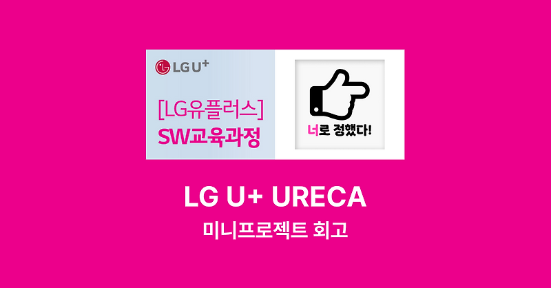 [URECA] 미니프로젝트 회고록 - 너로 정했다! — abyss-s의 블로그입니다.