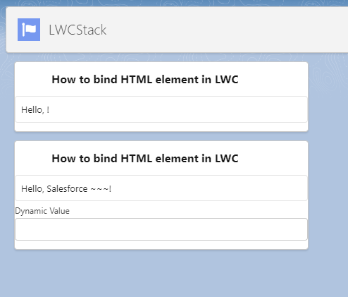 [세일즈포스] Bind Dynamic Variables in LWC (From Bolt)
