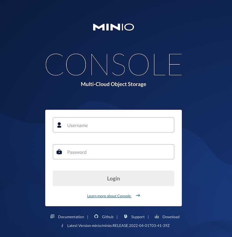 Object Storage MinIO 설치
