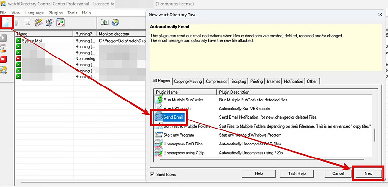WatchDirectory 자동 이메일 전송 설정 :: Benjamin's Note
