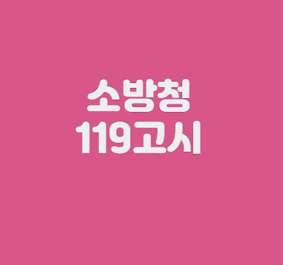 소방청 119고시 (119gosi.kr/)