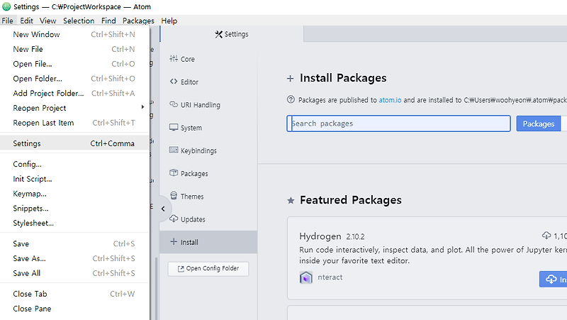 [Vue-Webpack]01-03. Vue를 작성할 에디터 설치 :: 하위^^
