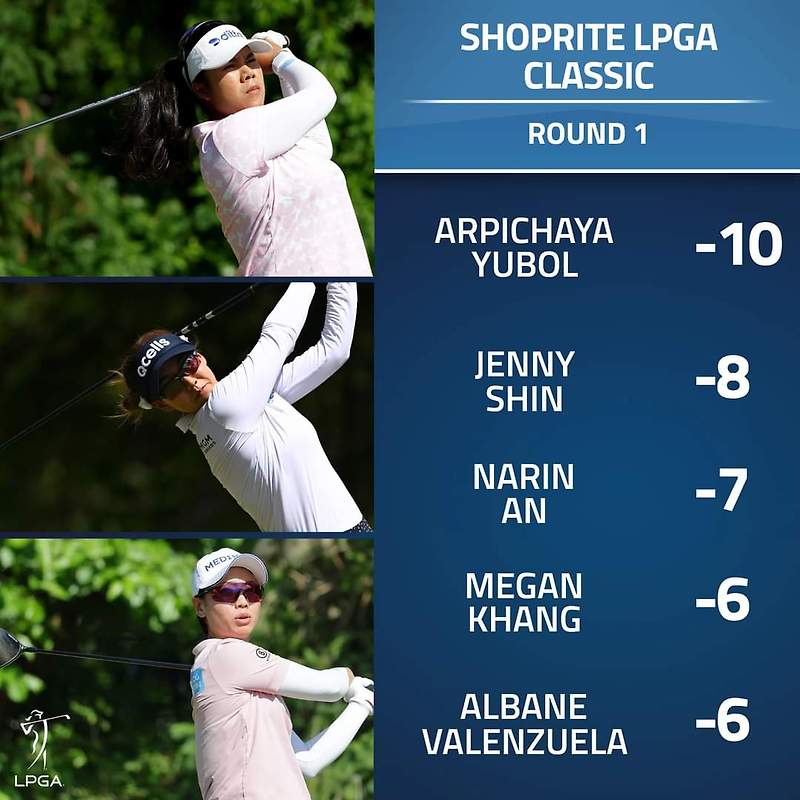 2024년 LPGA 투어 숍라이트 클래식 1라운드 신지은 2위 안나린 3위