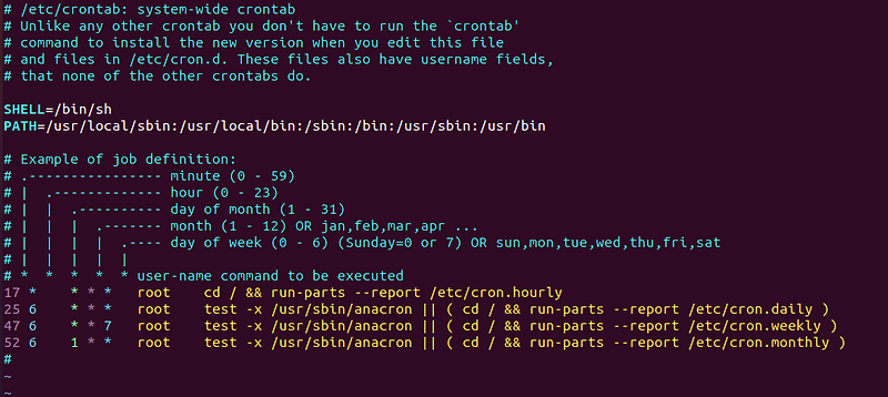 Linux ubuntu CronTab 사용방법 / 크론 표현식 정리