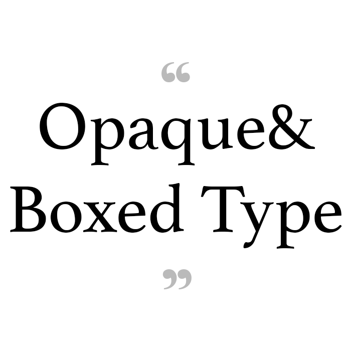 Opaque And Boxe Type - 이해용 샘플 코드