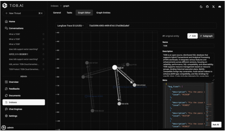 TiDB Vector 기반 오픈 소스 솔루션, AutoFlow: 지식 그래프의 새로운 진화