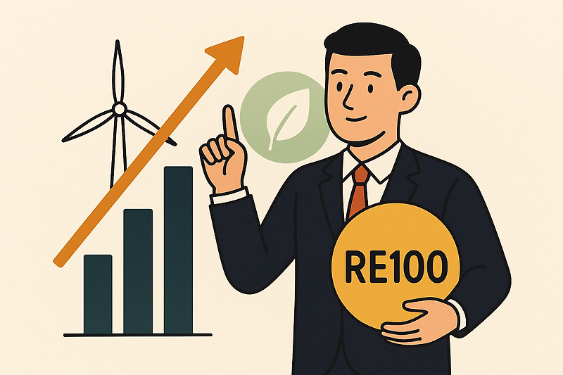 RE100 참여 기업, 실제로 주가가 오르나요?