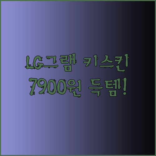 LG그램 키스킨 필수템 7900원 완전 저렴이!