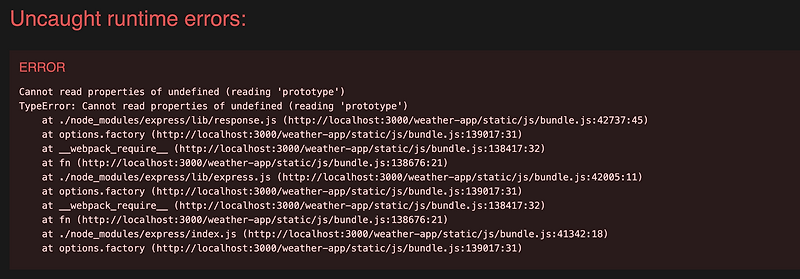 [React] Cannot read properties of undefined (reading 'prototype')