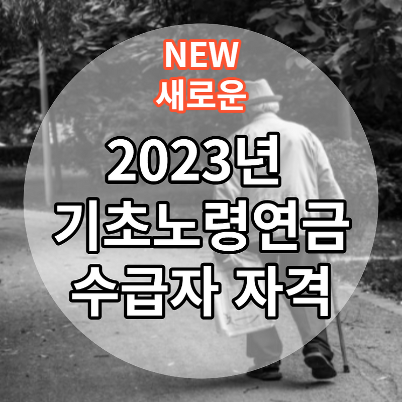기초노령연금 수급자격 2023년 New 정보 생활정보 정부지원금 안내