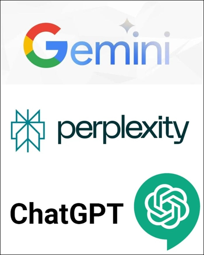 Google Gemini, Perplexity AI, ChatGPT 비교 분석