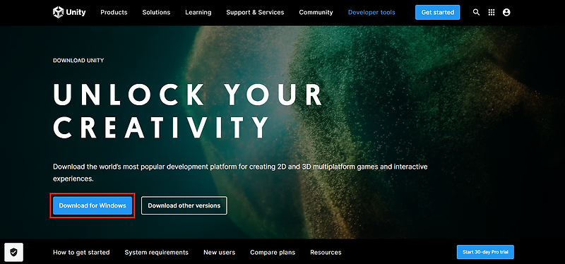 Windows10에서 Unity 설치하기